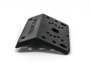 FISHING ROD HOLDER MOUNTING PLATE - 45 DEGREE - TKI CNC